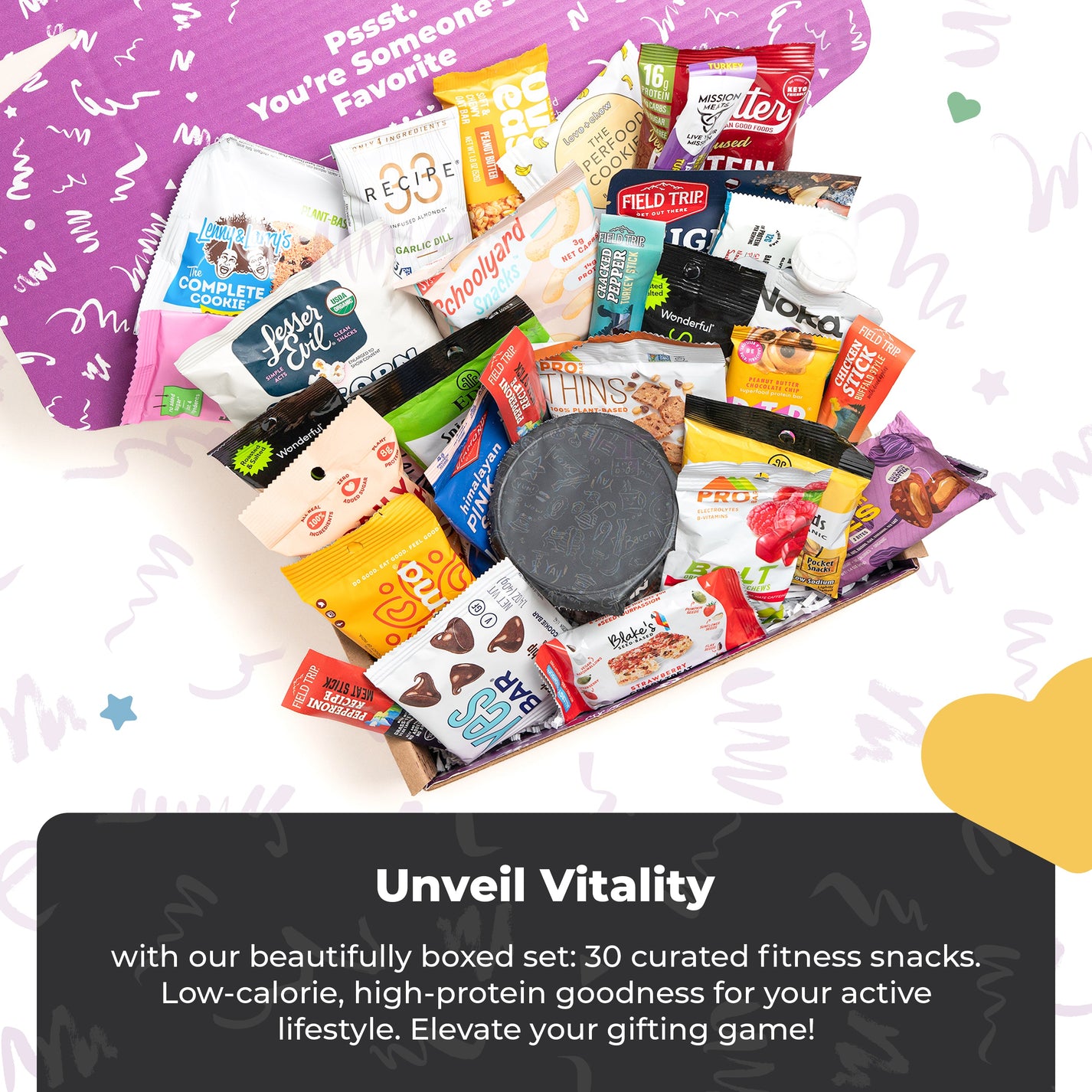 Deluxe High-Protein Snack Box, Organic, Non-GMO Bars, Nuts, Jerky & Mo ...
