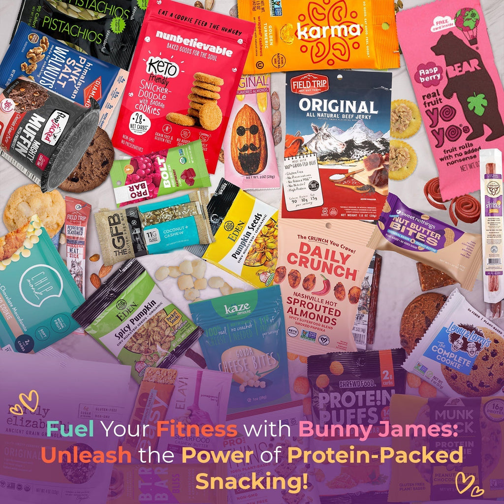 Deluxe High-Protein Snack Box: Organic, Non-GMO Bars, Nuts, Jerky & More