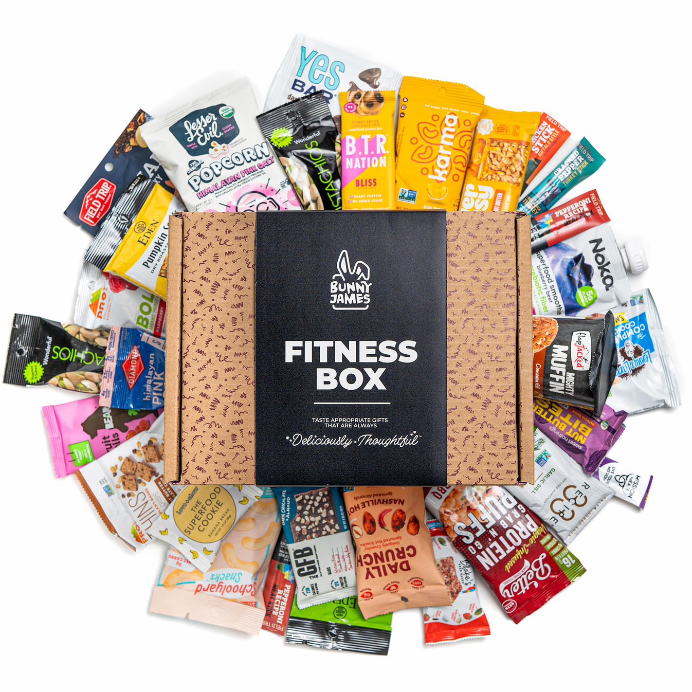 Deluxe High-Protein Snack Box, Organic, Non-GMO Bars, Nuts, Jerky & Mo ...