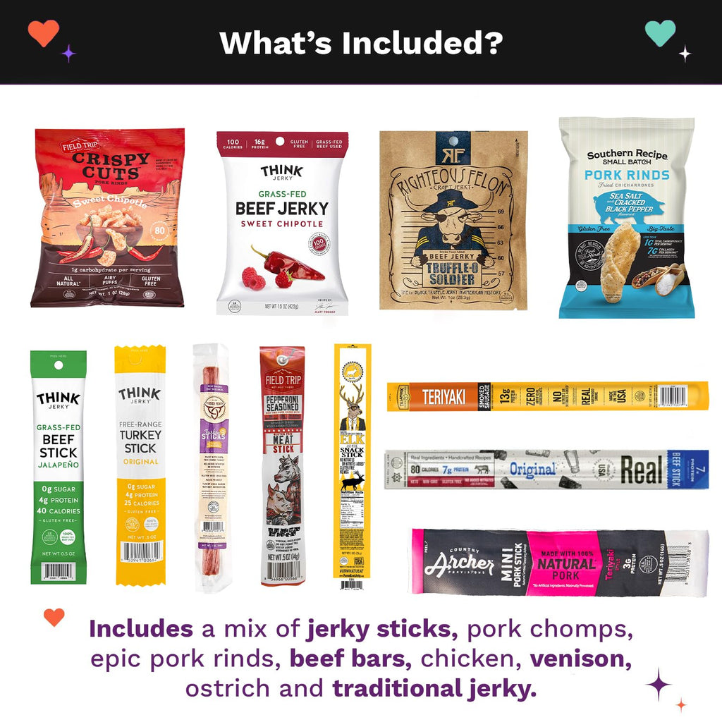 Premium Jerky Sampler Gift Box (12 Count)